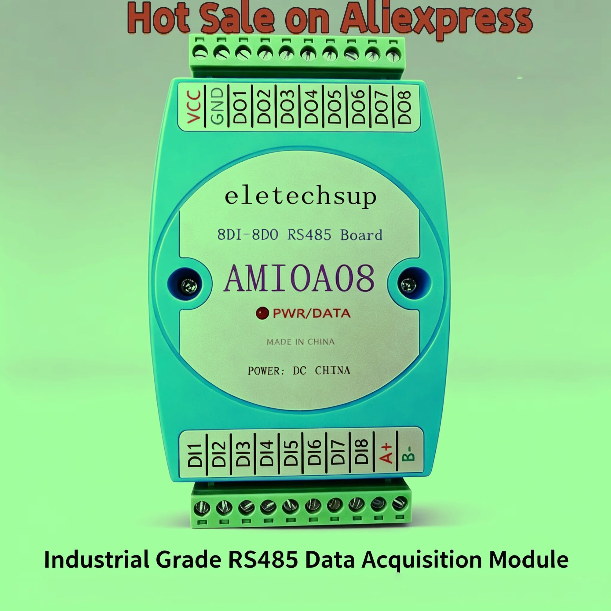 Модуль 8DI 8DO RS485 Modbus RTU 8I8O — фото 1
