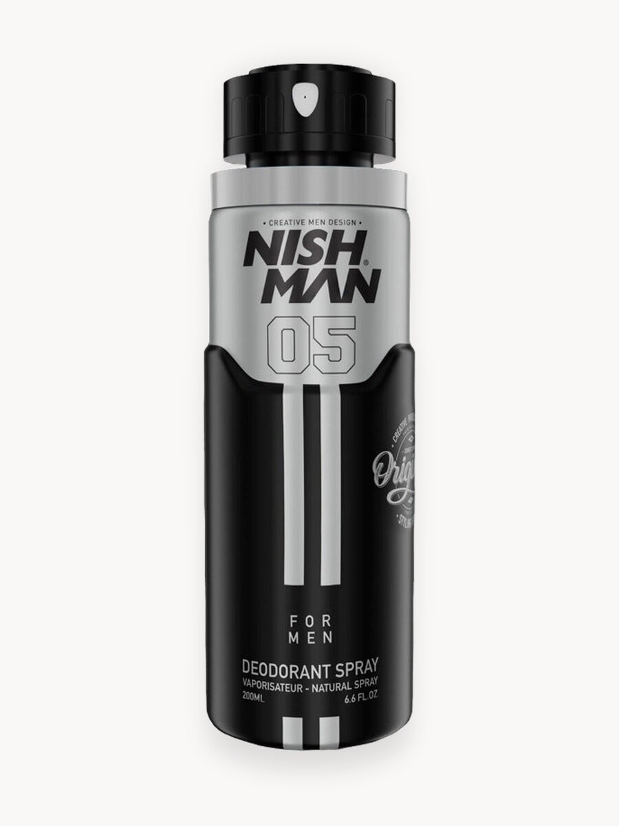 NISHMAN Мужской парфюмированный дезодорант спрей для тела 05 200 мл