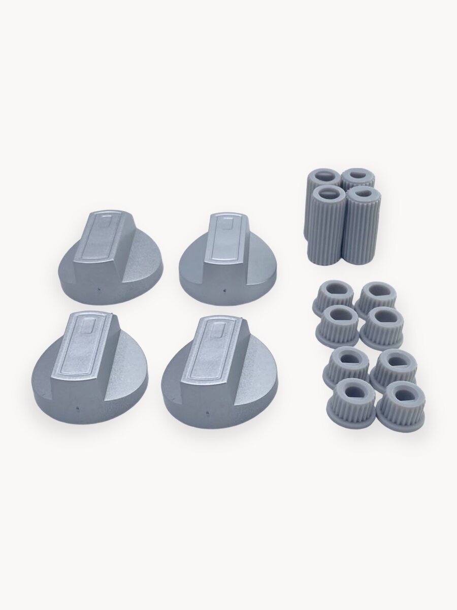 Ручки управления для газовой плиты/ 4 шт, серые