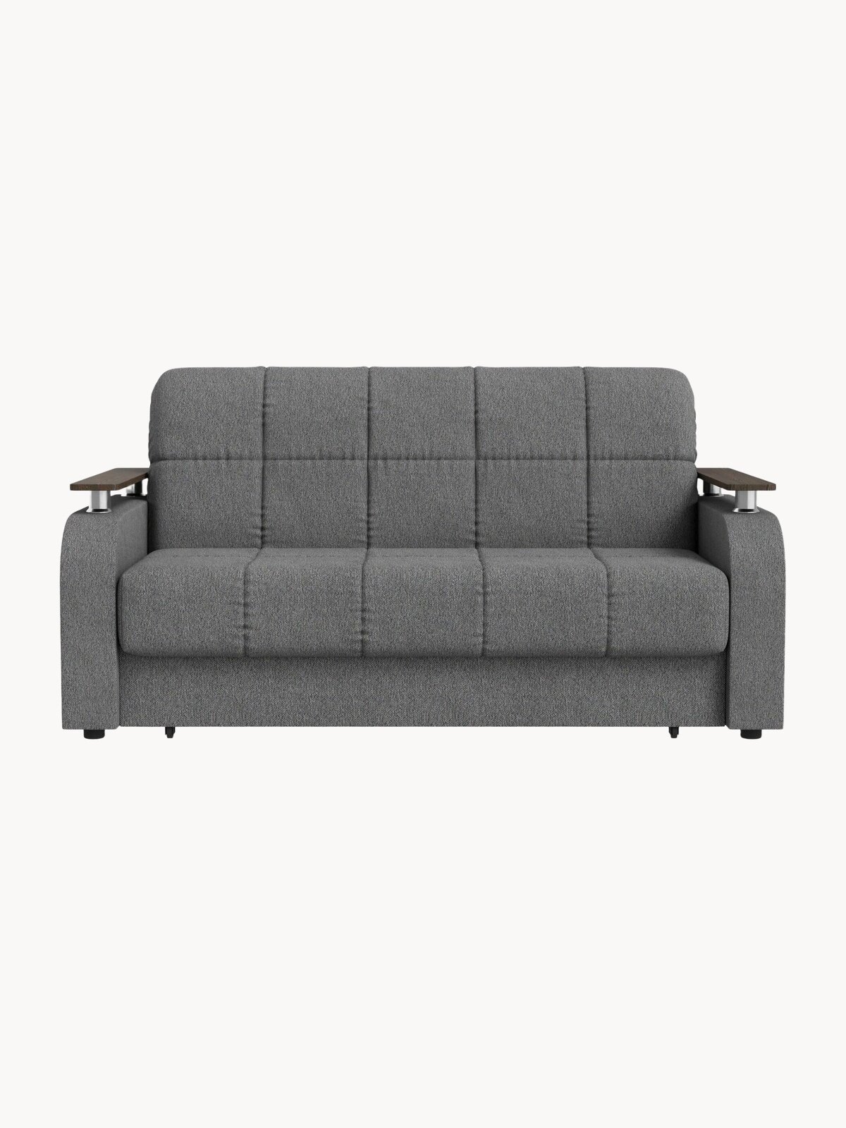 Диван-кровать Карина прямой темно-серый