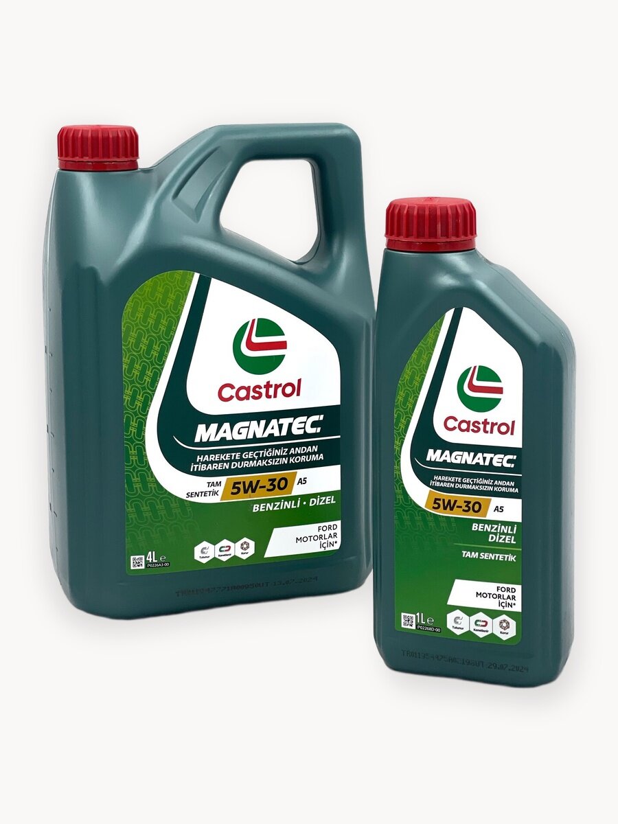 Комплект масло моторное Castrol Magnatec 5w-30 A5 , 4 литра + 1 литра , синтетическое 5 литров