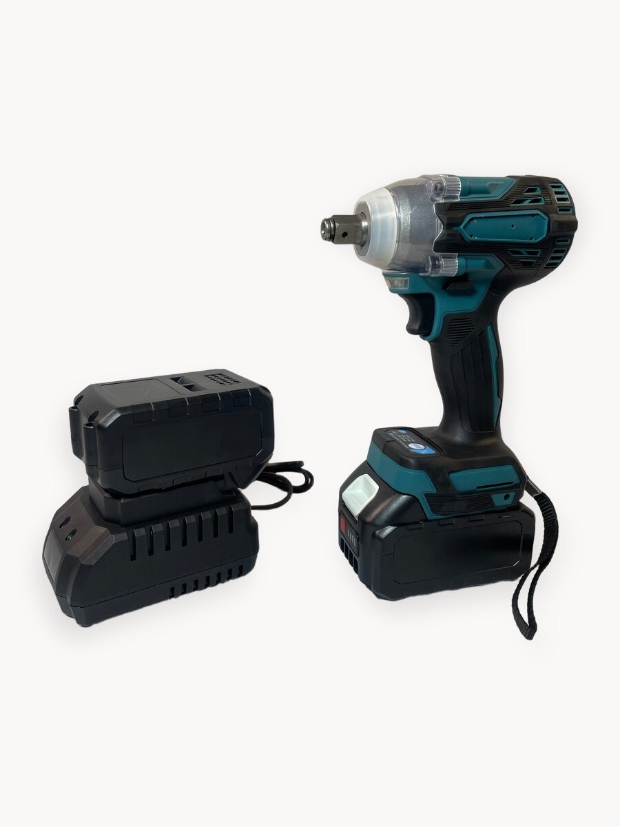 Гайковерт аккумуляторный ударный бесщеточный с набором 40 Вт 2 АКБ в кейсе