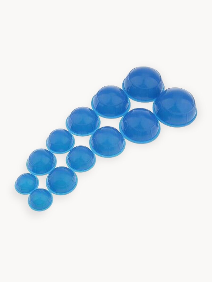 Массажные вакуумные банки, антицеллюлитные банки для массажа, вакуумные силиконовые баночки набор 12 штук