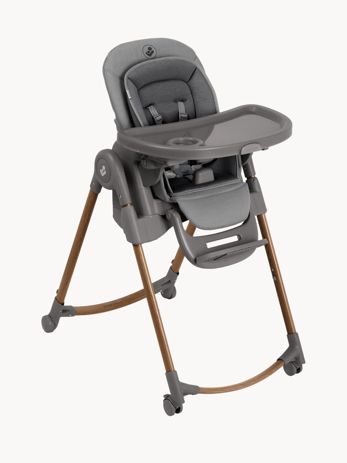 Детский стульчик для кормления Maxi-Cosi Minla Plus 2 в 1, с рождения до 14-ти лет, складной, Elegance Graphite