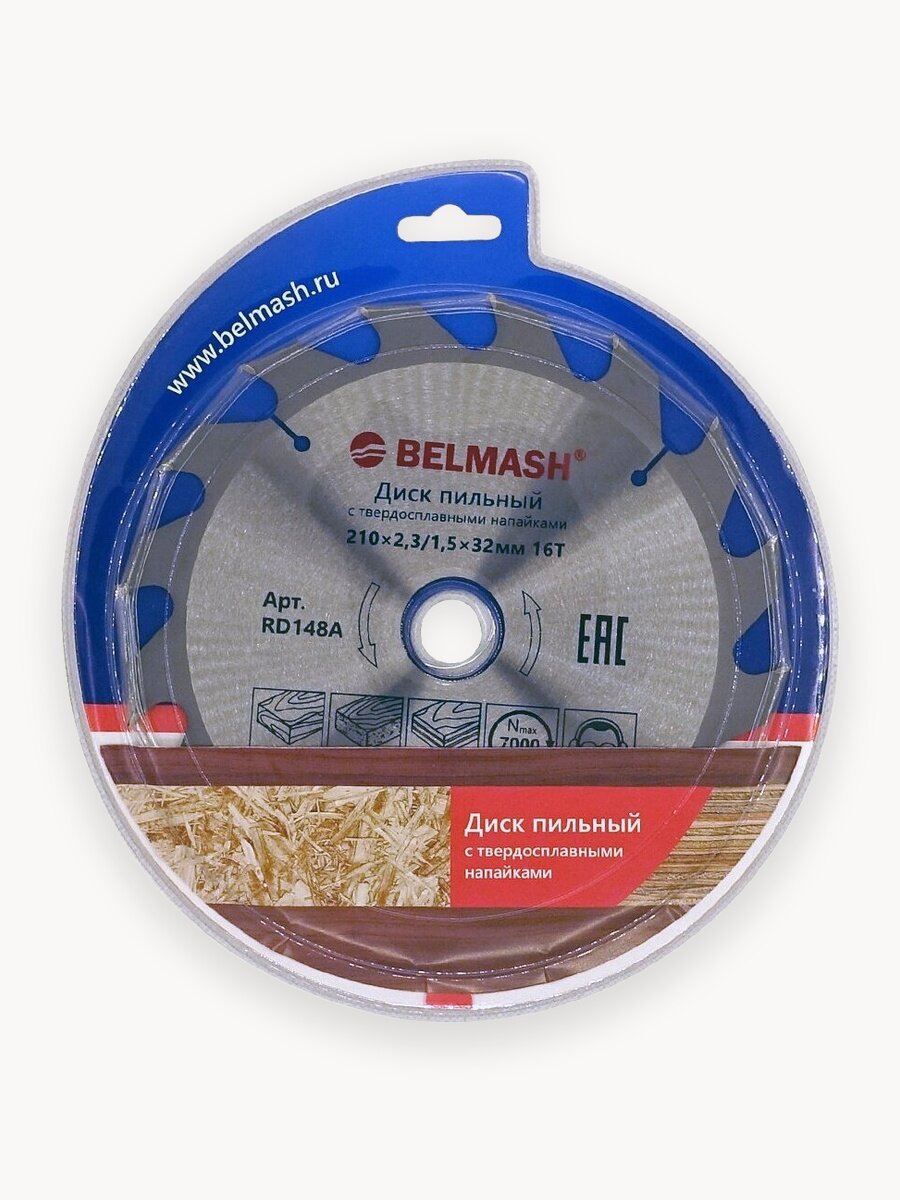 Диск пильный BELMASH 210x2,3/1,5x32/30; 16T RD148A
