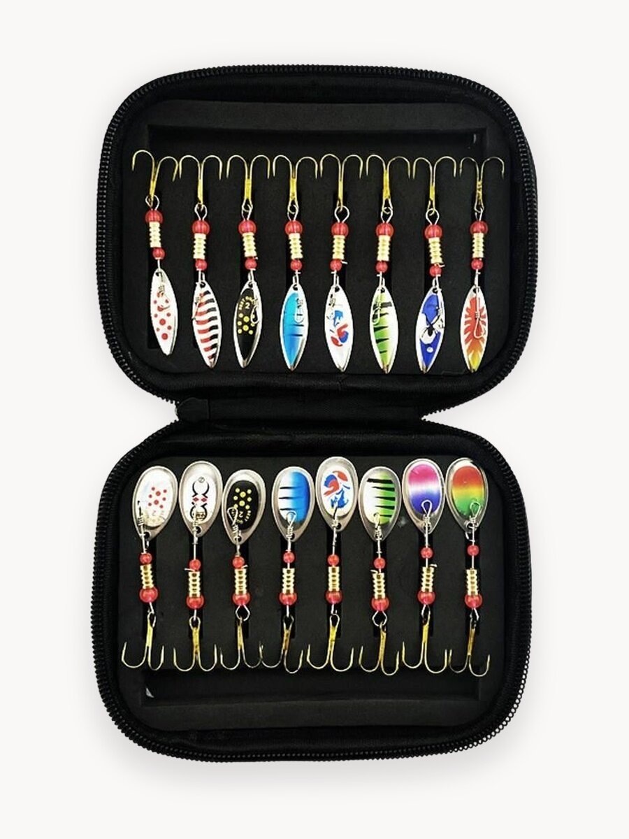 16 шт. Набор блесны воблеры рыболовные воблеры для щуки крючком искусственная приманка