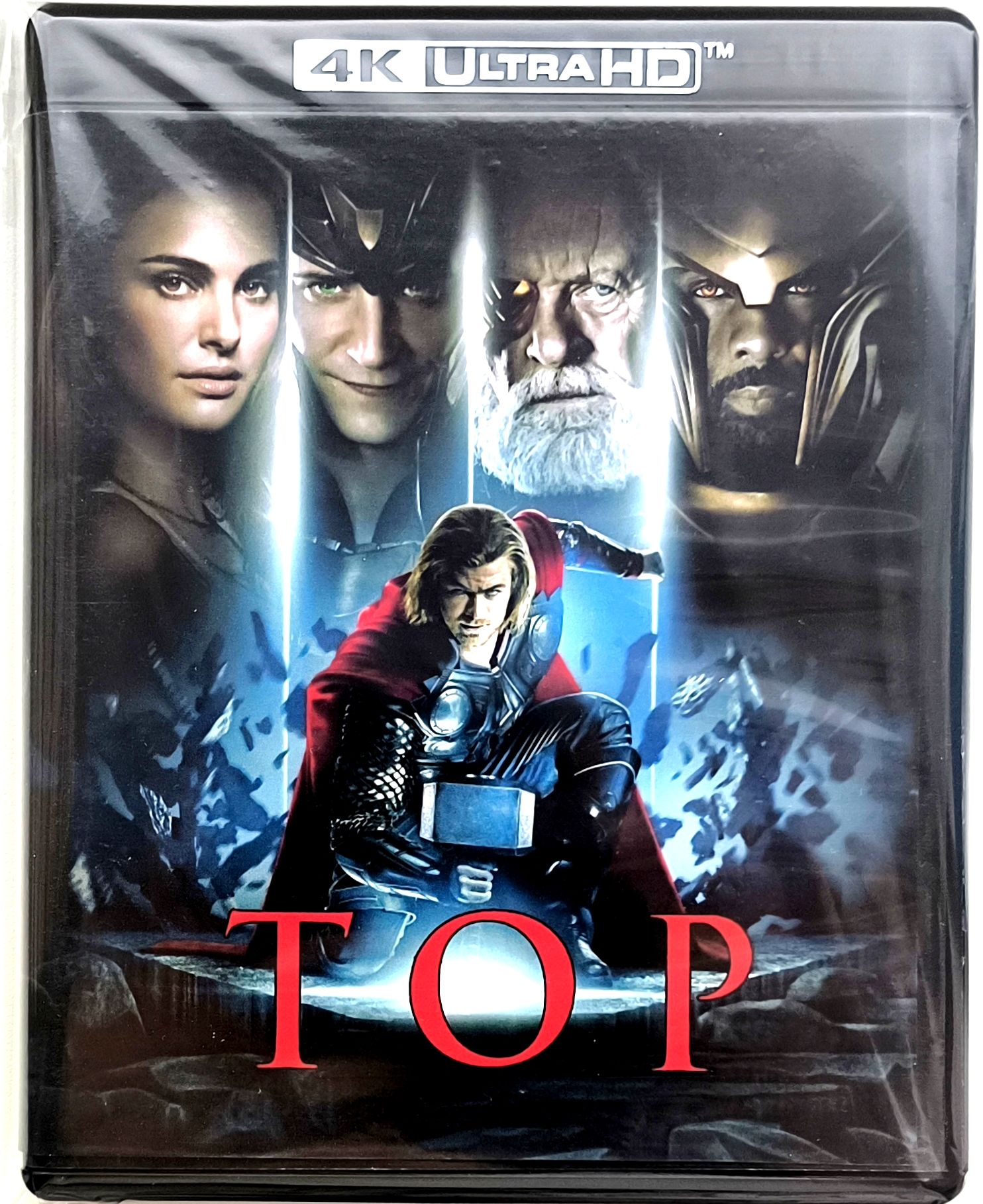 4K Ultra HD Blu-ray. Marvel. Тор. Фильм Кеннета Браны 2011 года. Фантастика, боевик, фэнтези, приключения с Натали Портман и Крисом Хемсвором.