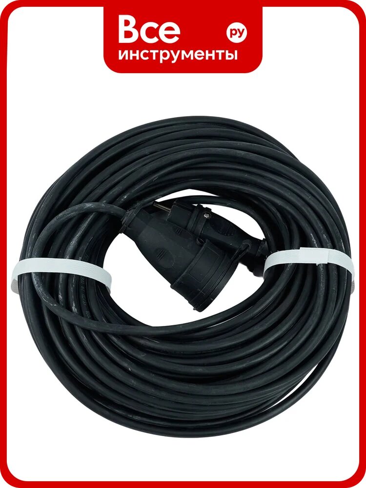 Удлинитель-шнур STEKKER PRF03-31-50 1-местный КГ с/з 3*1,5мм2, IP44, 50м, 16А серия Professional, 50347