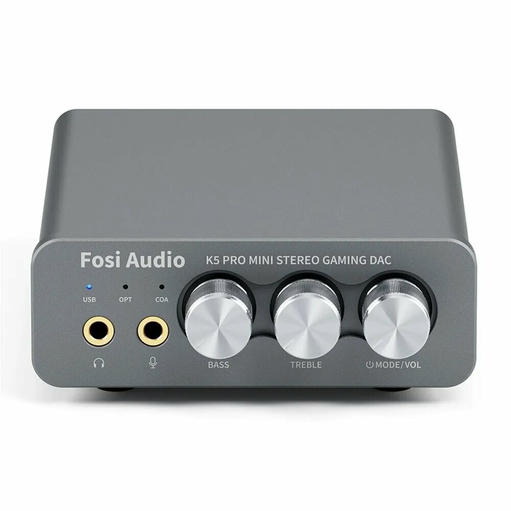 Fosi Audio K5 PRO USB игровой ЦАП с микрофоном и усилителем для наушников