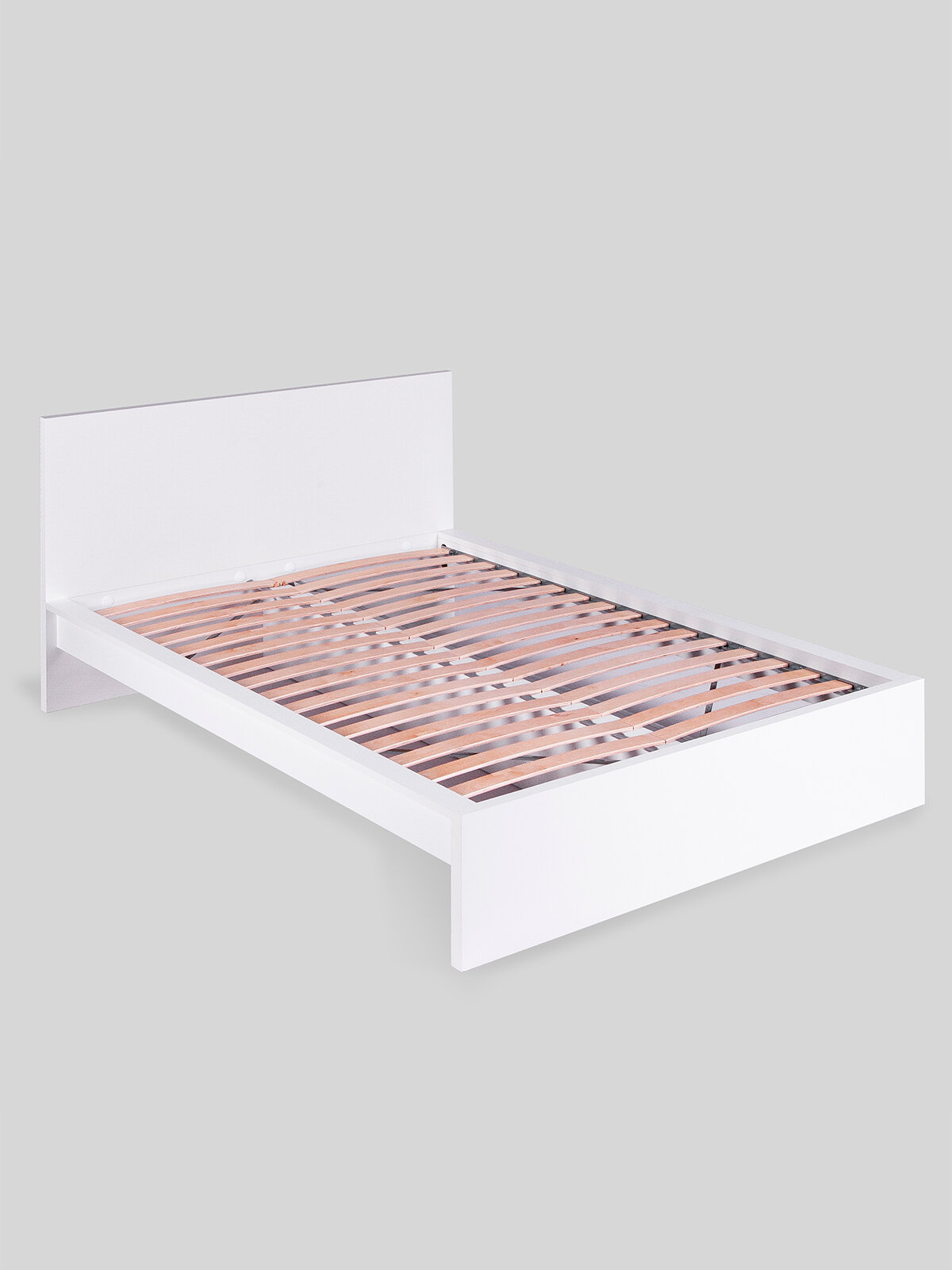 Кровать двуспальная ГУД лакк Варма Сэнг, 160х200 см, эмаль, белая