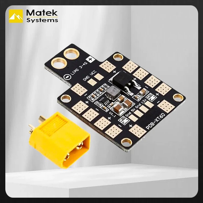 Распределительный модуль Matek Systems 3A PDB XT60 с двойным BEC для дрона FPV