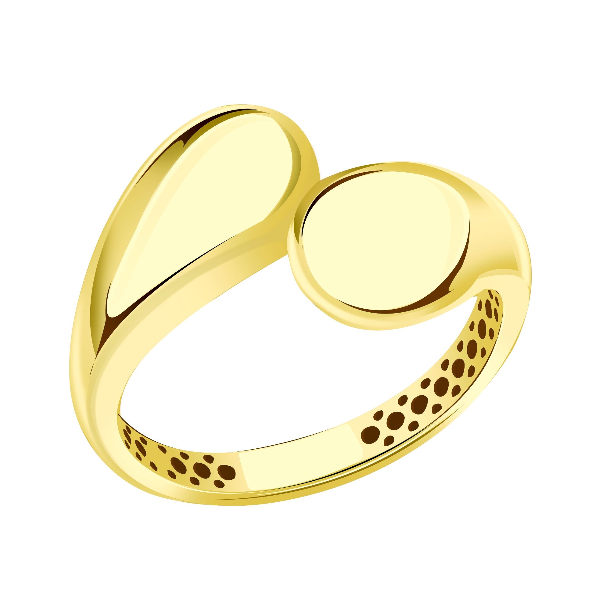 Кольцо, желтое золото, 585 проба