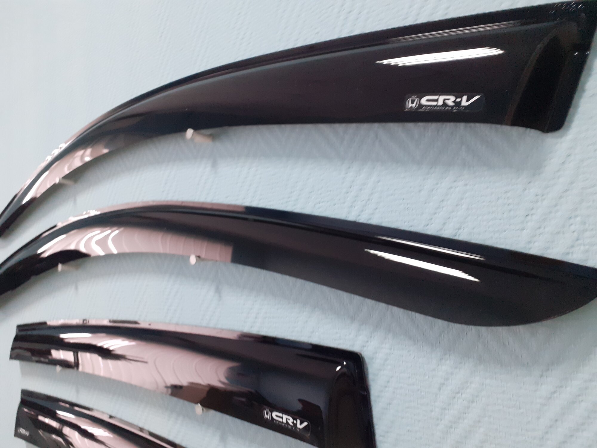 Дефлекторы окон Honda CR-V с 1995 по 2002, к-т 4 шт, скотч 3M