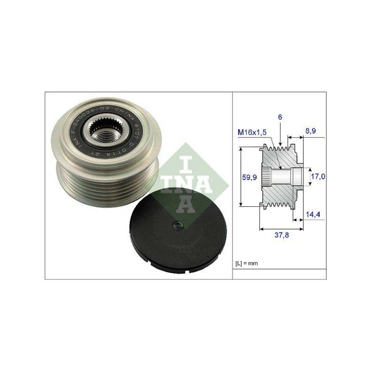 Муфта генератора для автомобилей INA/LUK 535013510 (запчасти и комплектующие)