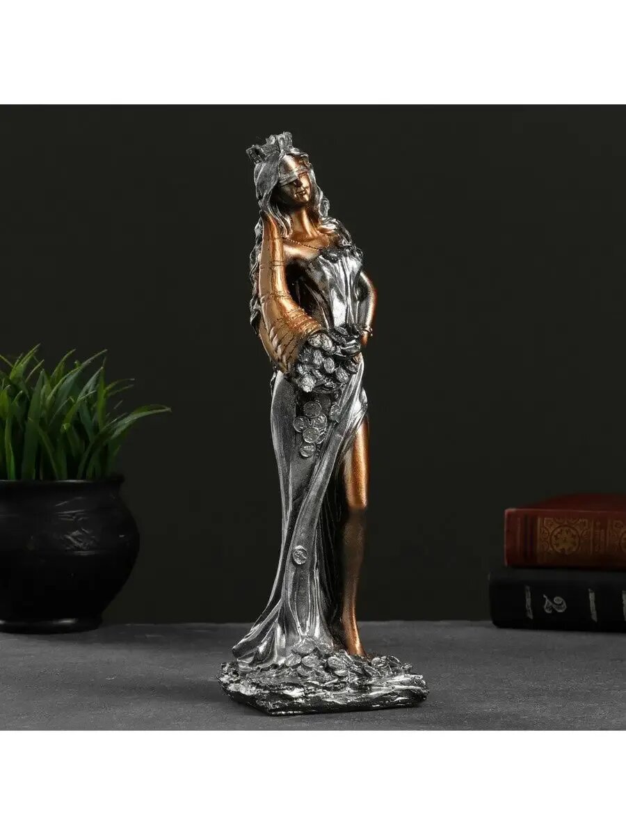 Богиня "Фортуна" золото с серебром