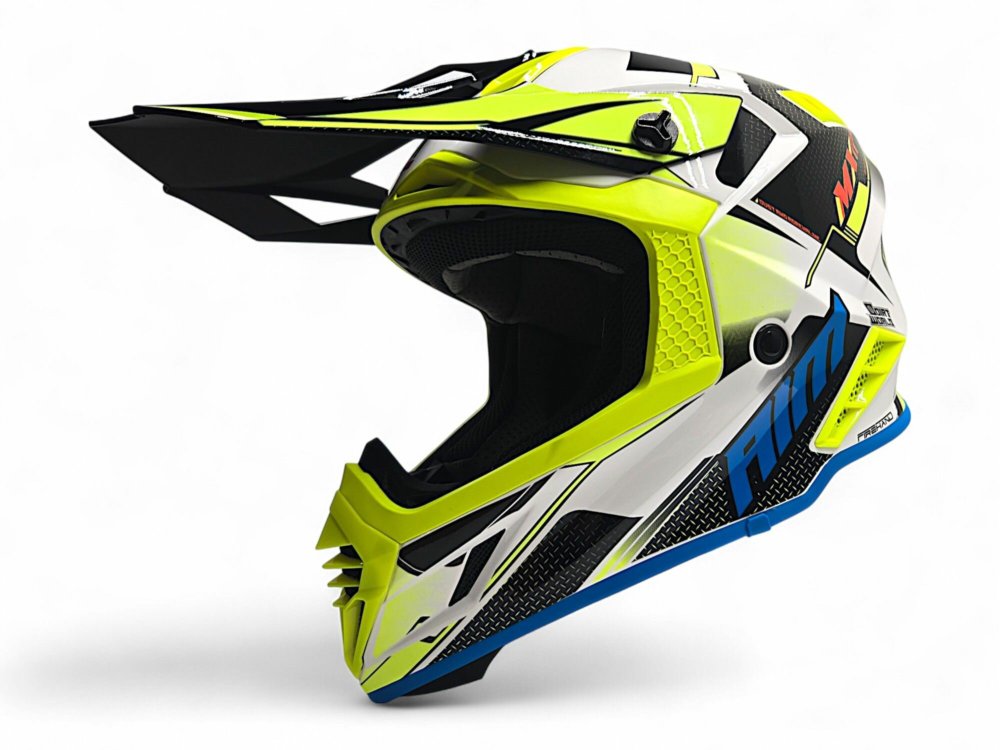 Мотошлем Кроссовый Взрослый AiM RH855(Fiber Glass) SWIFT Yellow/Red, XL