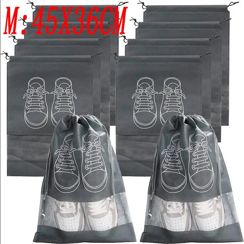 Сумка-Органайзер для хранения обуви, портативный нетканый мешок для хранения обуви и пыли, дорожный мешок для обуви, мешок для хранения обуви