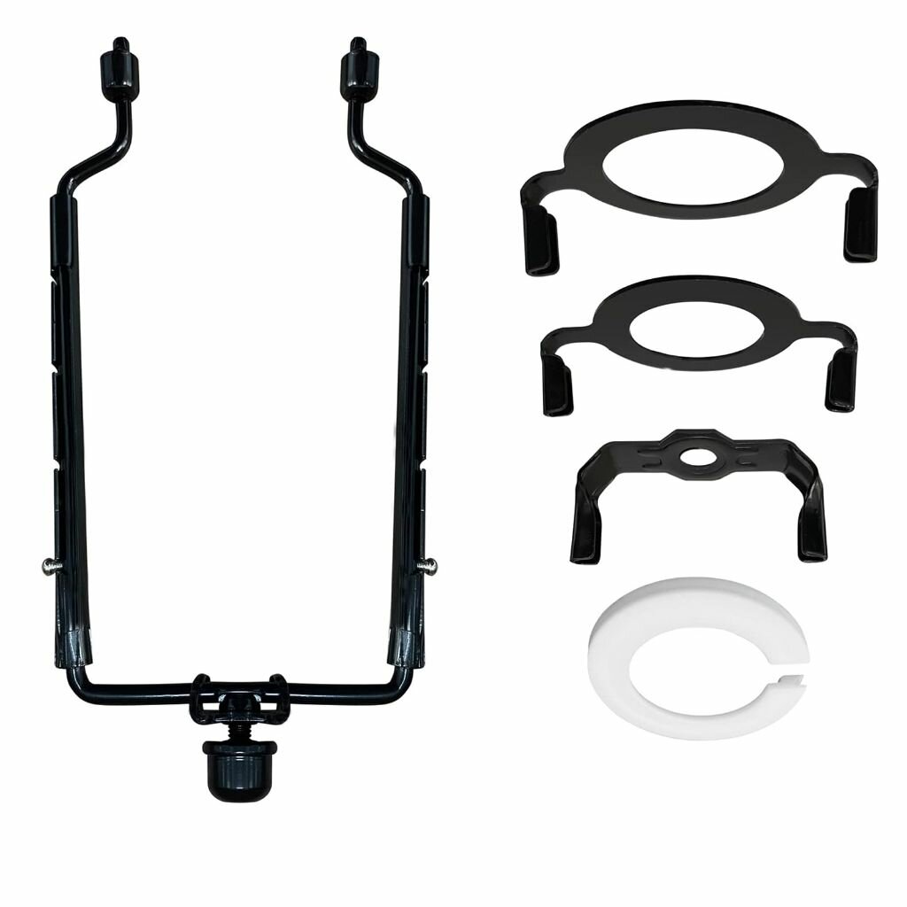 Декоративная головка лампы в тон осветительным аксессуарам зажим для декоративный колпачок кронштейн рожка настольной лампы-черный