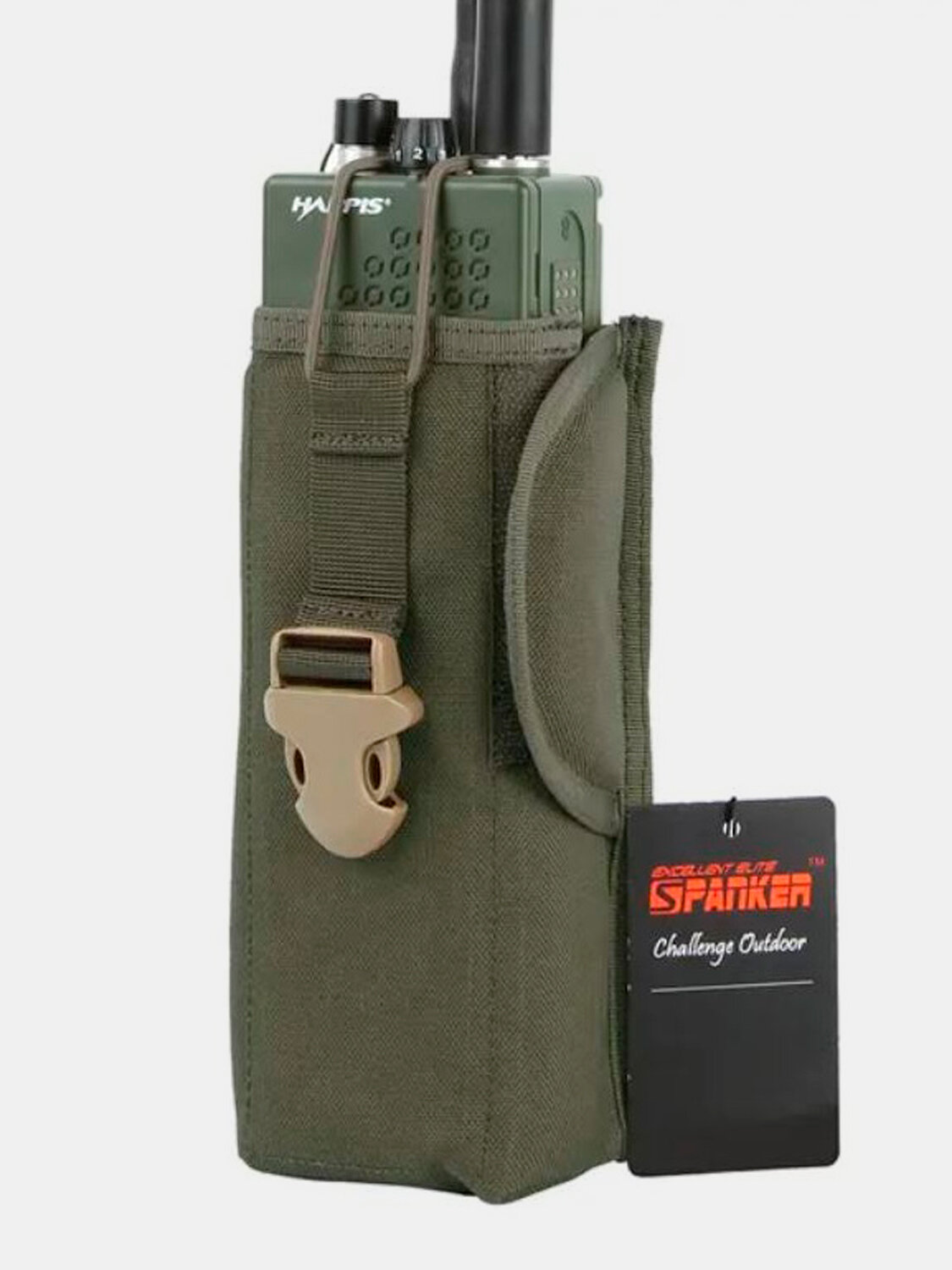 Подсумок под рацию вертикальный SPANKER® EP114 Ranger Green (Олива)