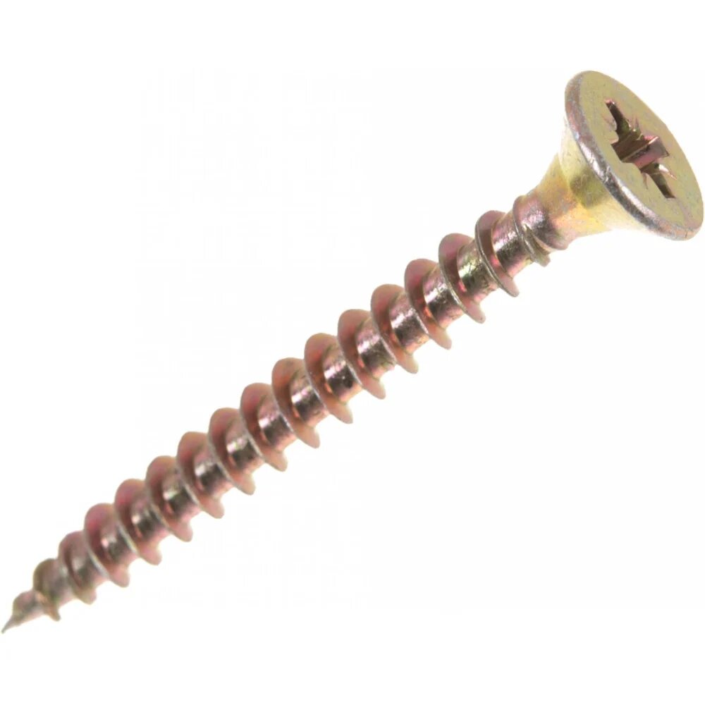 ООО "Тэмпо-Метиз" Саморезы универсальные 3,5x40 желтый цинк, 1 кг 521197