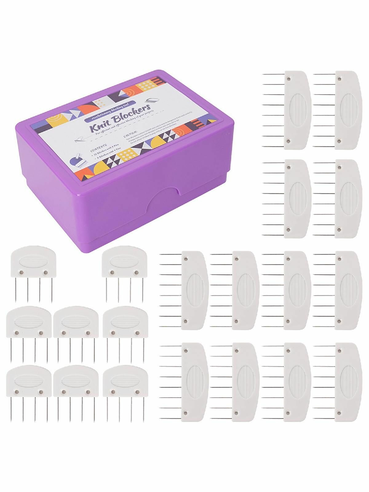 Инструмент блокировки вязания и вязания крючком 4-контактные 8-контактные расчески