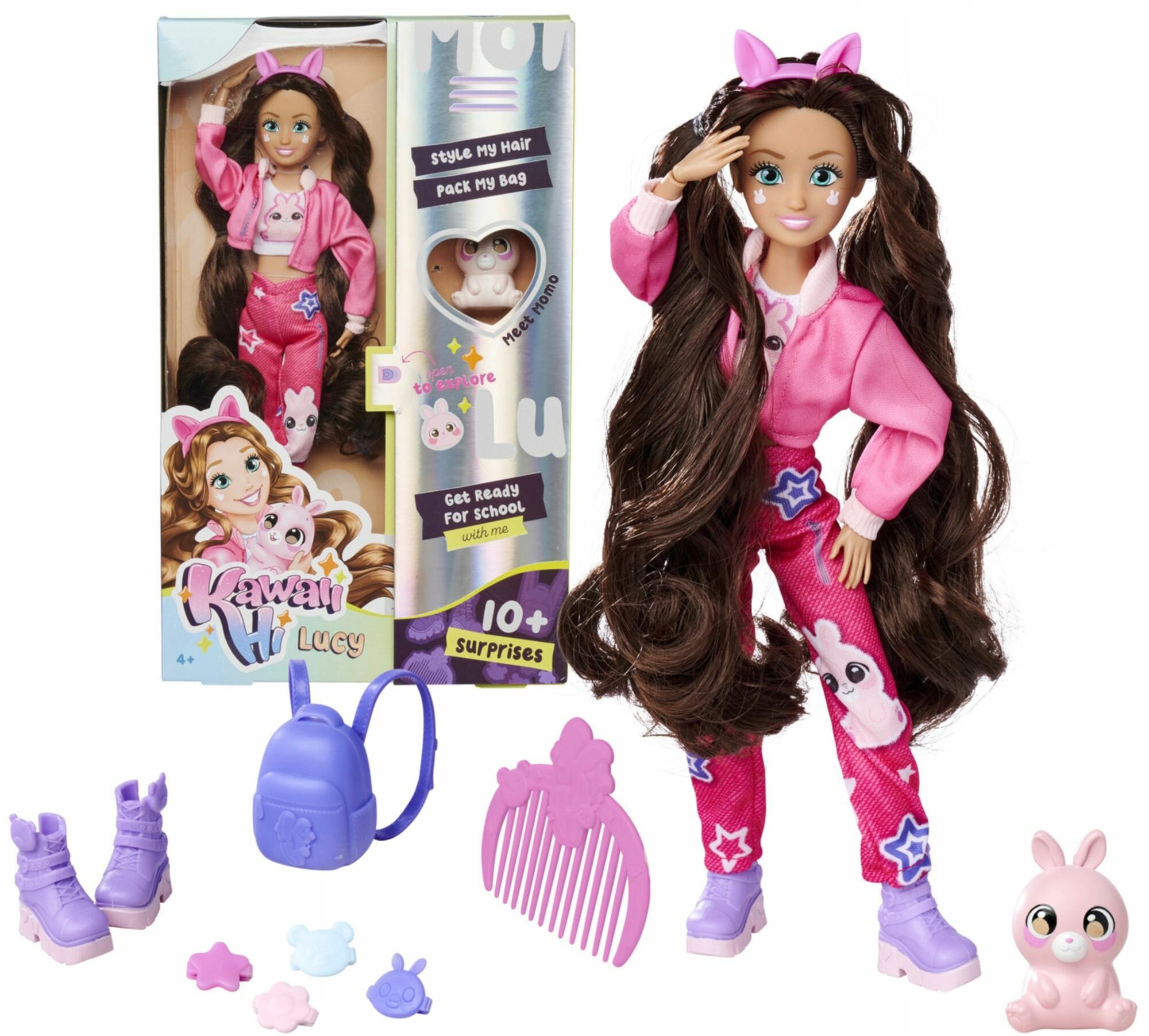 Кукла Simba Kawaii Hi - Кукла Люси и зайчик Момо + 10 Аксессуаров - 105953975