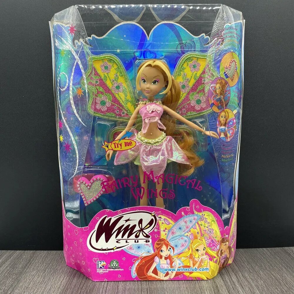Winx club Блум Стелла флора Девочка-кукла Волшебные крылья винкса Стелла