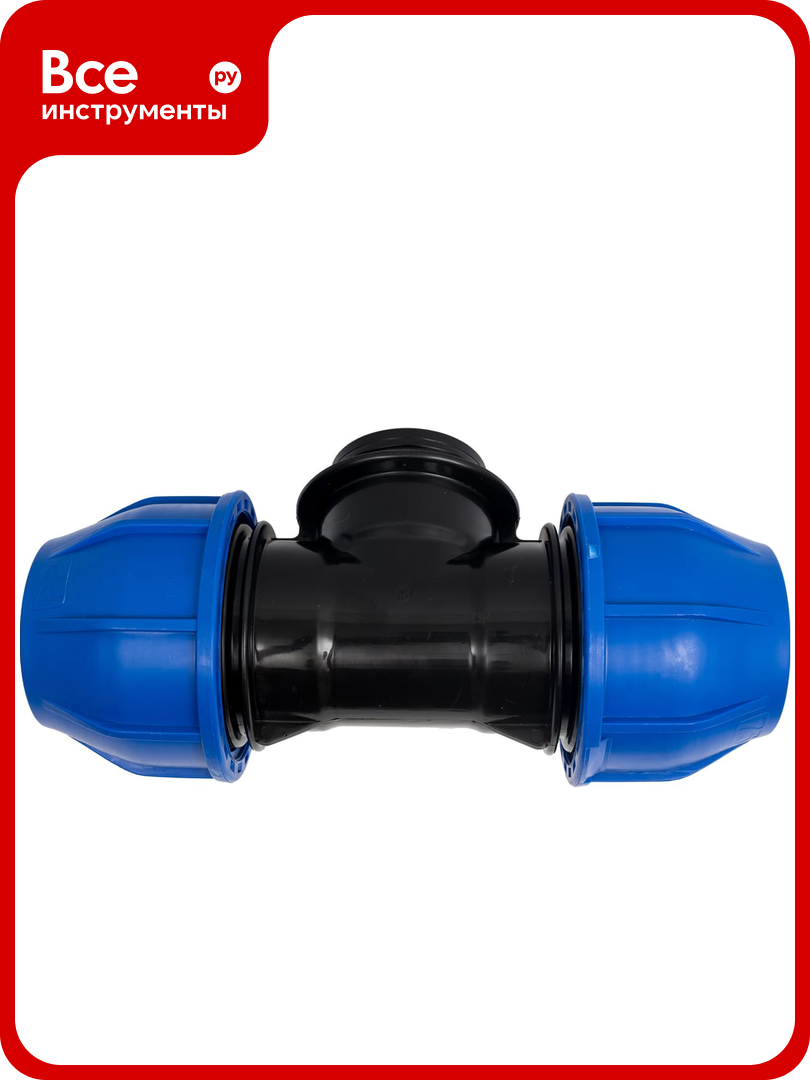 Компрессионный, Millennium, переходной тройник Millennium ПНД 75-2" с внутренней резьбой PFTF7550