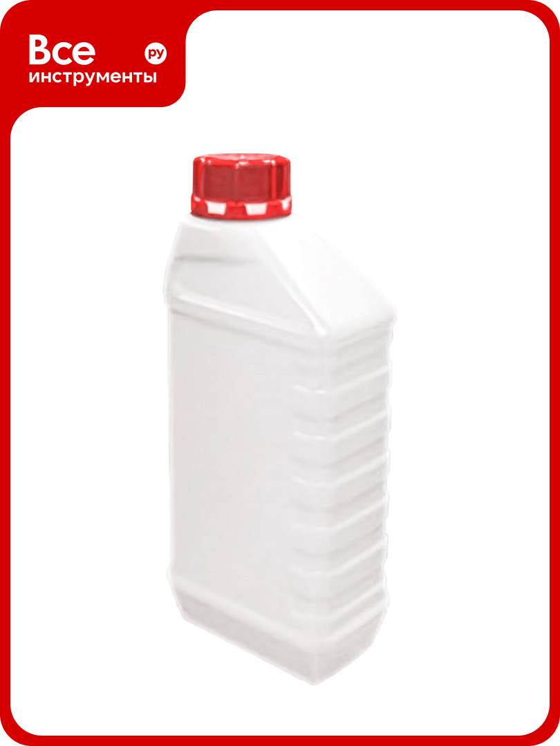 Бутыль-канистра Тара. ру п/э 1л натуральная с пробкой прямоугольная со шкалой уровня 02804