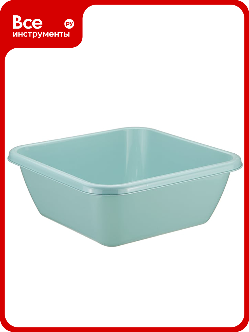 Таз IDEA квадратный 8 л морская волна М 2577 Морская волна, пластик