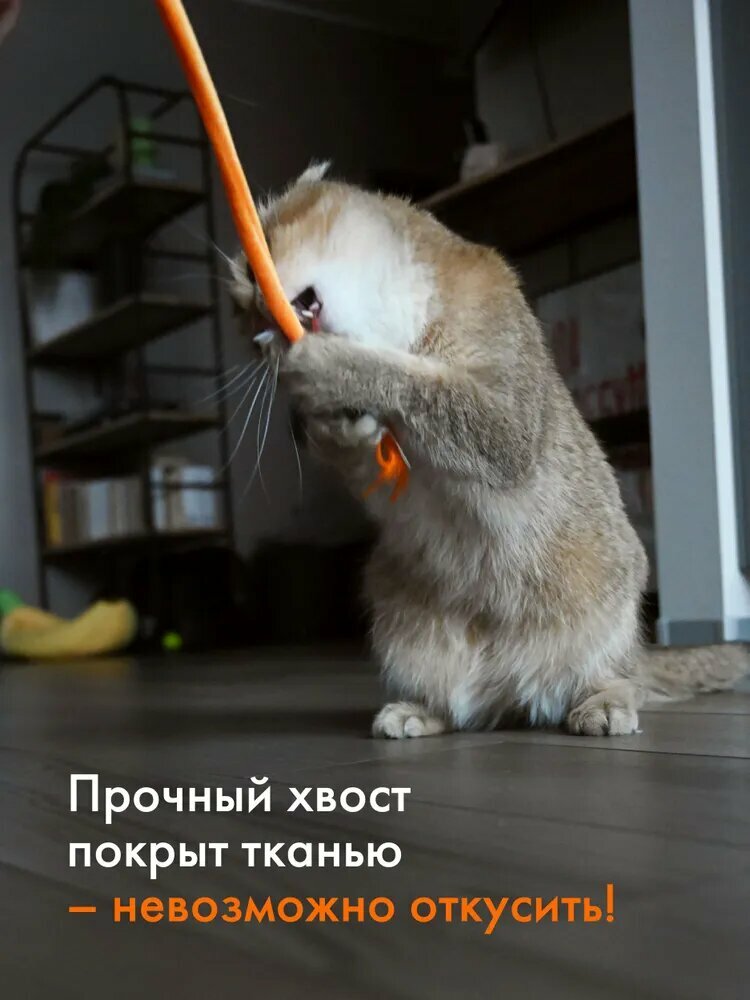 Интерактивная игрушка дразнилка PET FLAT Magic Tail для кошек и собак