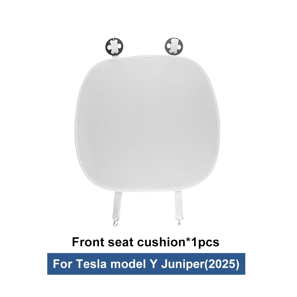 Летний чехол для автомобильного сиденья, дышащий, из ледяного шелка, нескользящий, защитный подкладка Tesla Model Y 2025, аксессуары Juniper.