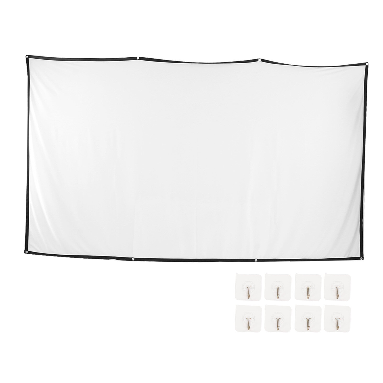 Уличныйпроекционныйэкран16:9, устойчивыйксмятию, складной, двусторонний, портативный, длядомашнегокинотеатра, дляиспользованиявпомещении,120дюймов.