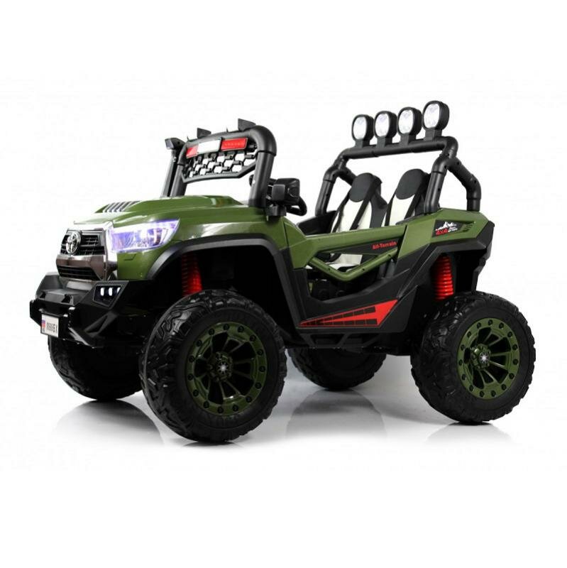 Электромобиль детский "Багги" М888БХ, полный привод, зеленый, 12В/14Ач