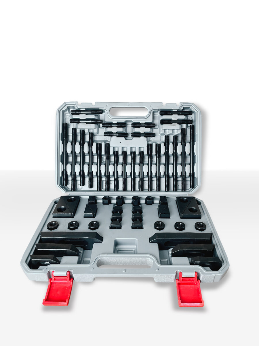 Набор прижимов Metal Master М14*16 мм / Т-паз 16 мм, 58 шт.