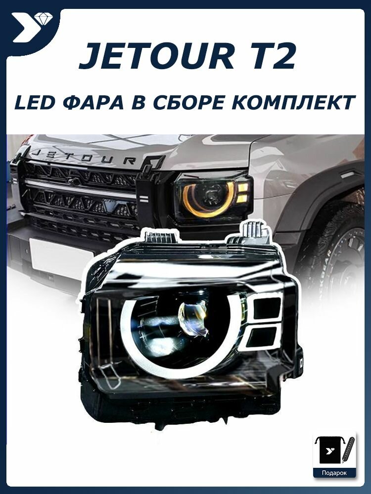 Фара Jetour T2 Travaler в стиле Land Rover Defender
