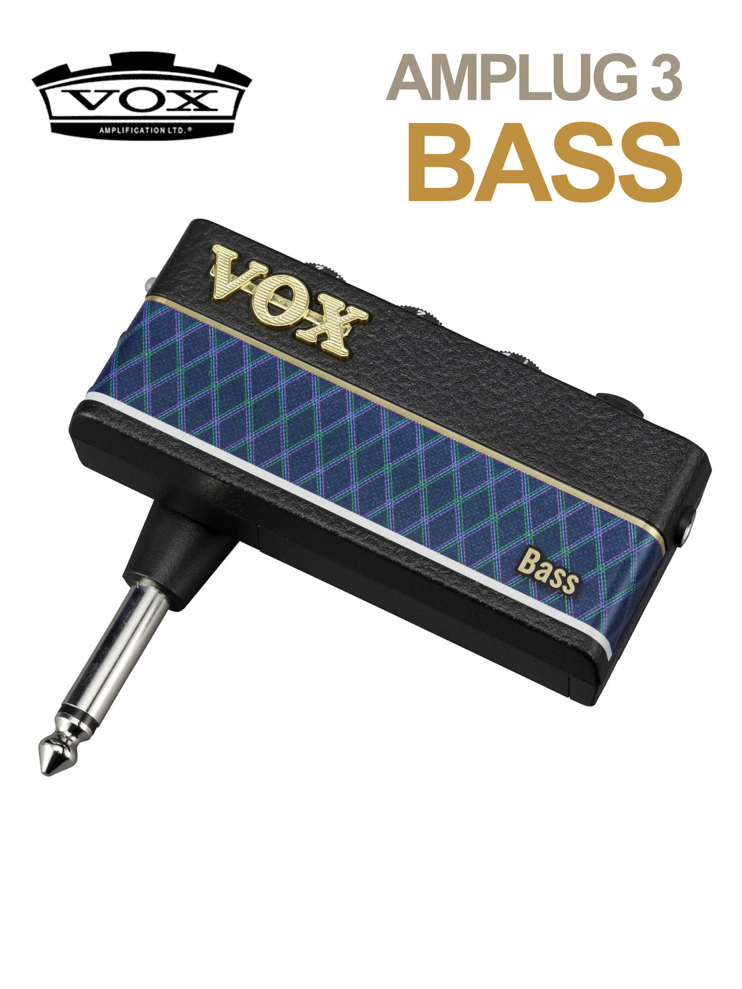 Vox amPlug 3 Series Bass Профессиональный гитарный усилитель для наушников