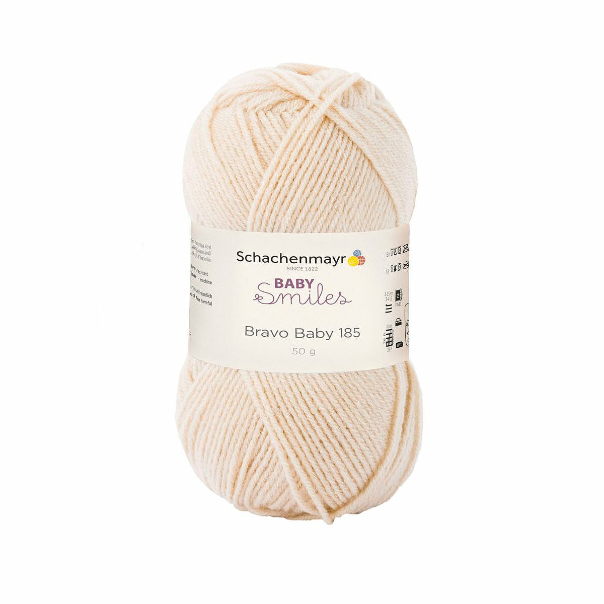 Bravo Baby 185 /Браво Беби 185/ пряжа Schachenmayr Baby Smiles, MEZ, 9801212 (01005, beige, бежевый)