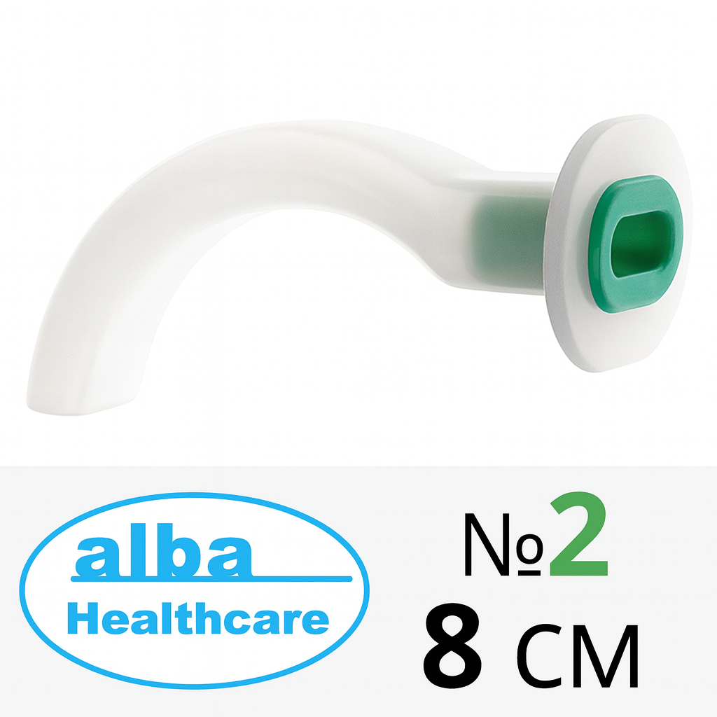 Воздуховод Гвеела Alba Healthcare одноразовый №2, длина 80 мм - 5 штук