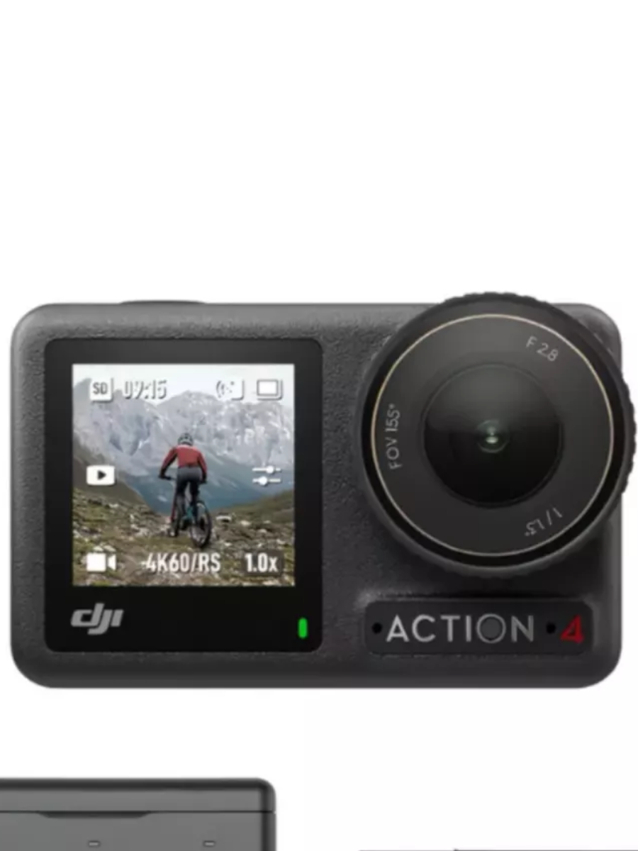 Экшн-камера DJI Osmo Action 4 Adventure Combo 4K, WiFi, серый/ черный