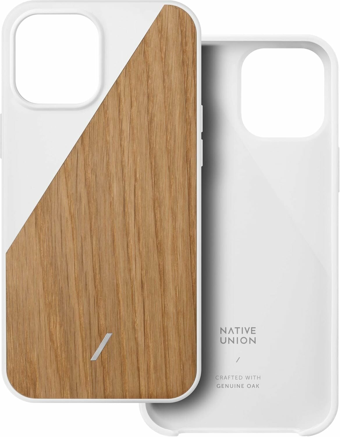 Чехол Native Union iPhone 12 Pro Max Clic Wooden Oak/White CWOOD-WHT-NP20L