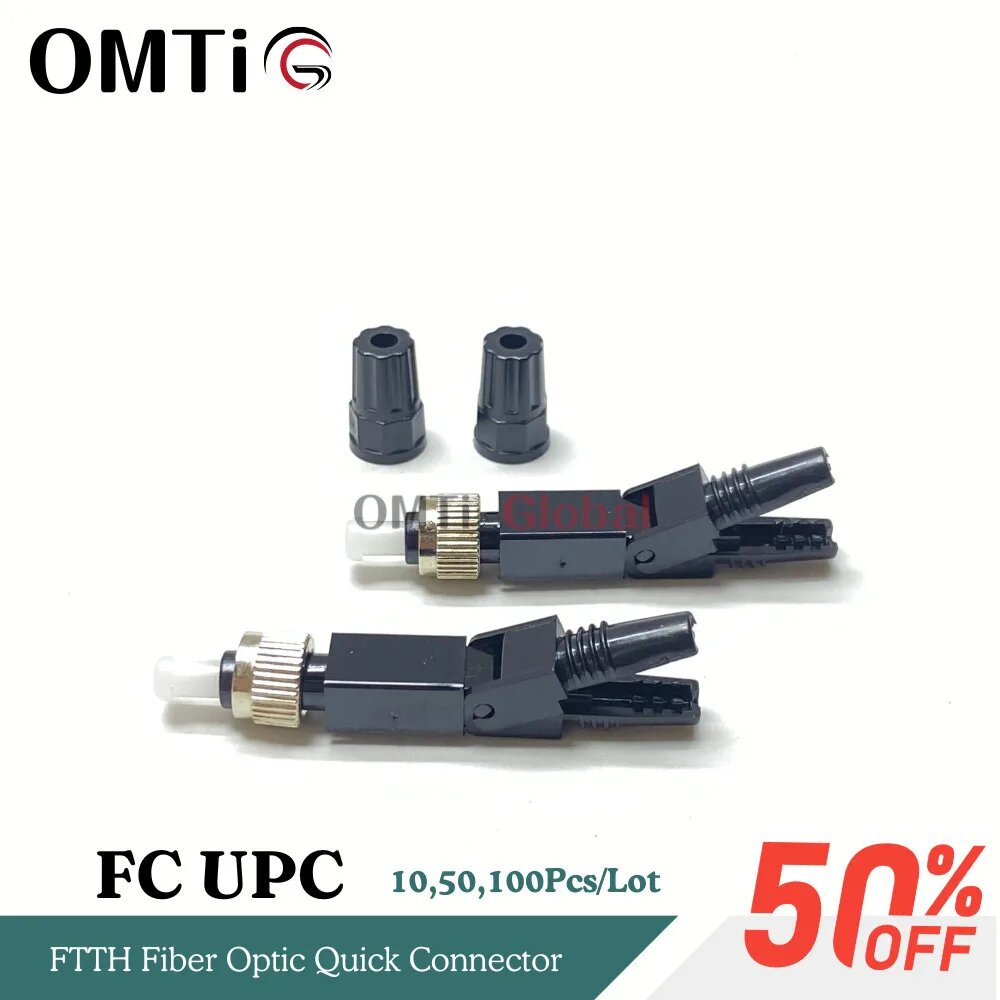 OMTiG Быстрые разъемы FC/UPC для оптоволокна 50pcs