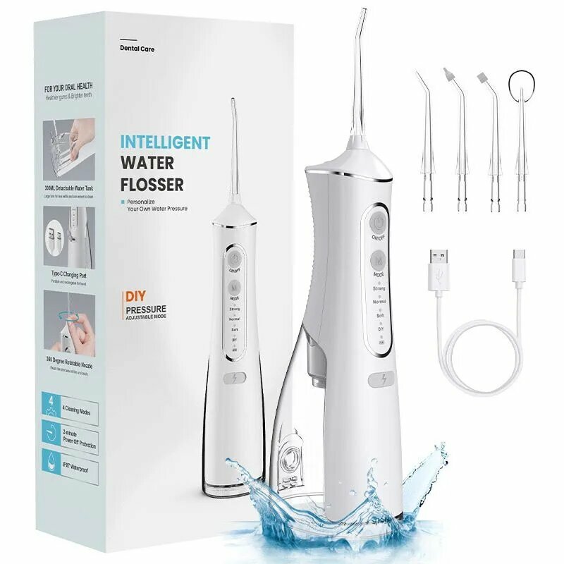 Ирригатор портативный WaterPik WP-462 EU Cordless Plus,300, белый,1