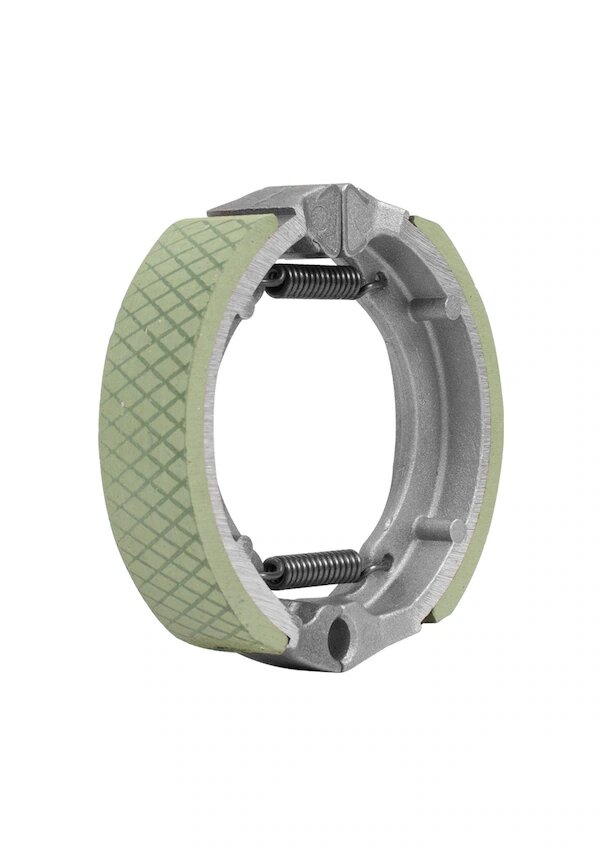 Электросамокат Ninebot Max G30 с барабанным тормозом, металлическими тормозными колодками, барабанным тормозом заднего колеса, зелёным цветом