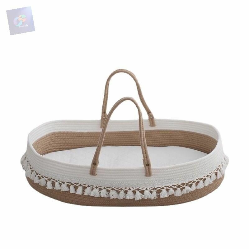 Плетеная корзина для новорожденного Содержит подушку