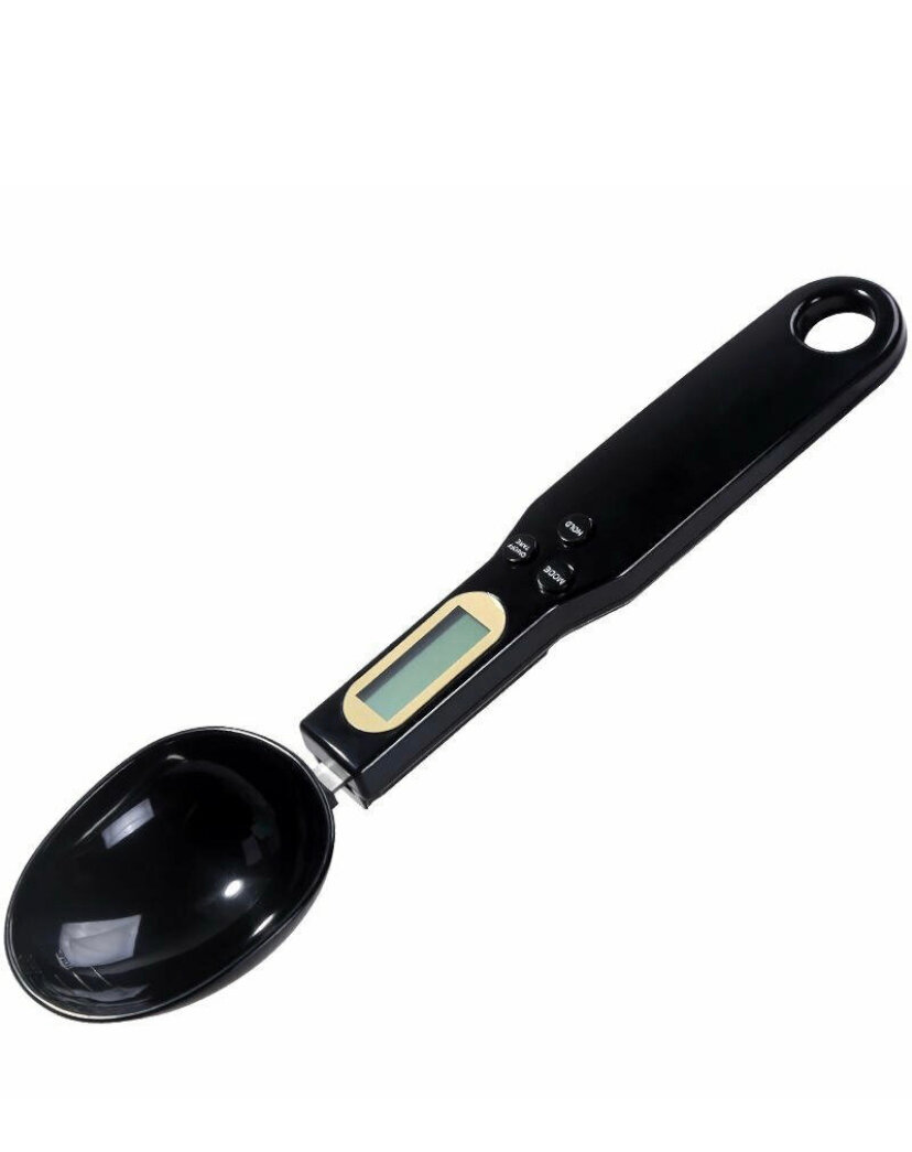 Ложка-весы кухонные с LCD-дисплеем 500 гр, точность 1 гр, электронные весы черная