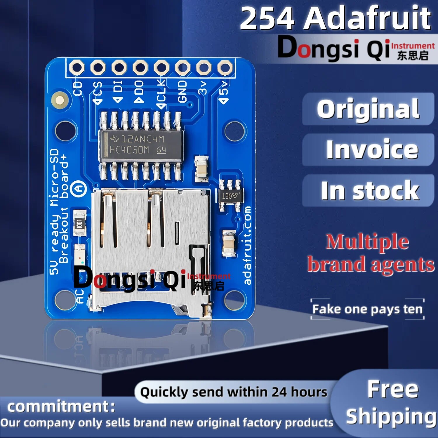 Adafruit MicroSD коммутационная плата 254