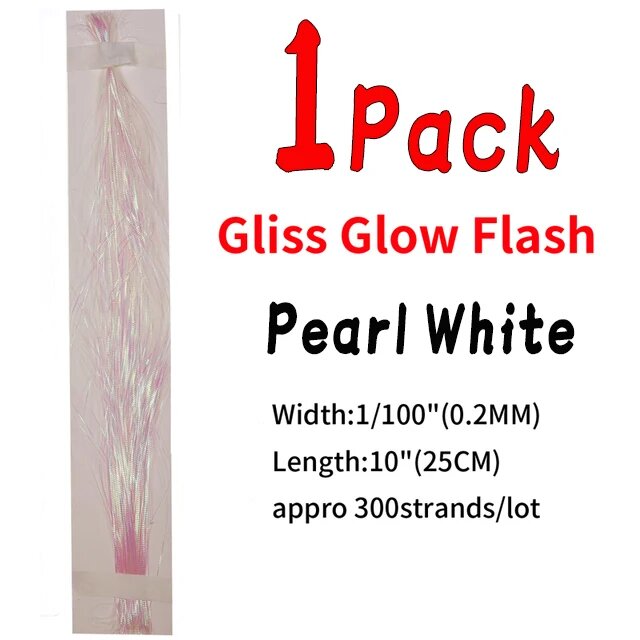 Wifreo Gliss светящиеся гофрированные нити для вспышки 0,2 мм Белый, 1pc pearl white