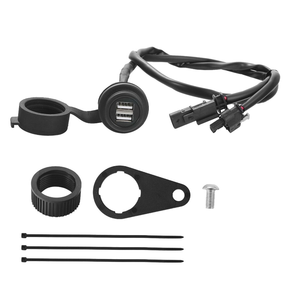 Motorcycles Phone Chargers Twin USB -адаптер с водонепроницаемой крышкой для R1200GS R1250GS F700GS