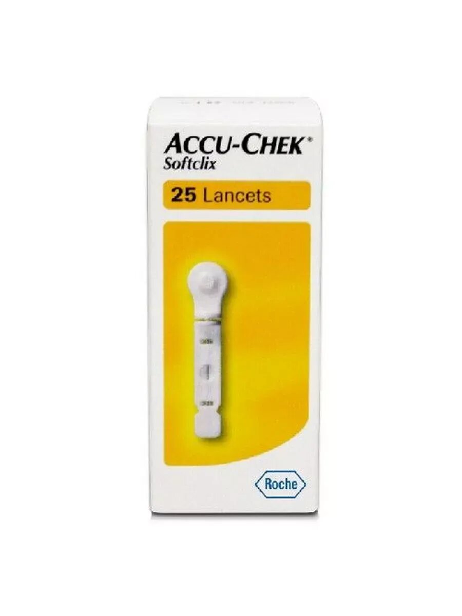Ланцеты акку-чек софткликс для прокола 25 шт-2уп.